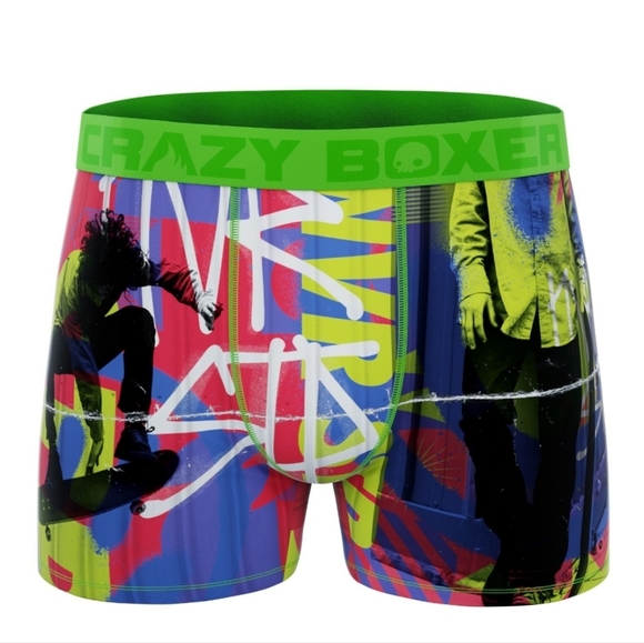 Crazy Boxer | Underwear & Socks | Nwt Crazy Boxer Mens Underwear Skate ...